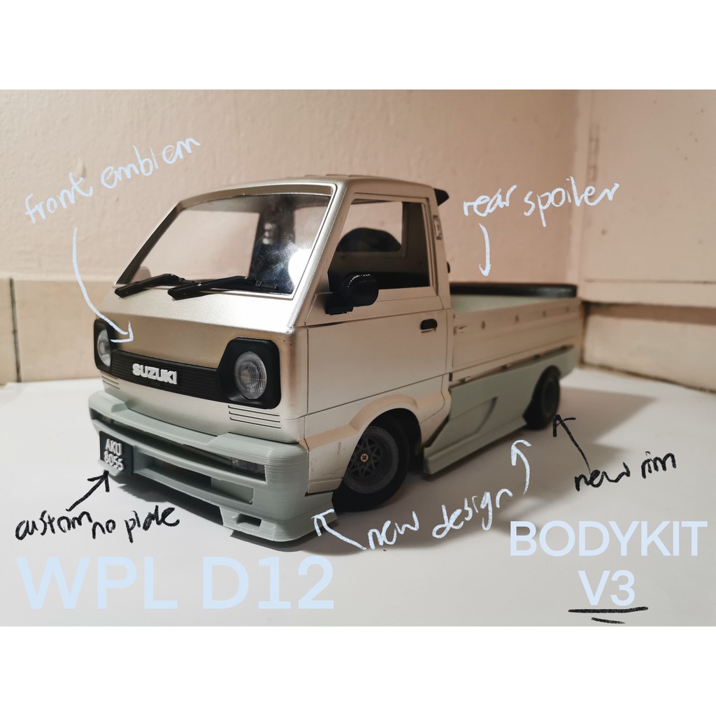WPL D12 K-truck Drift Bodykit V1/V2/V3 *updated* | Shopee Malaysia