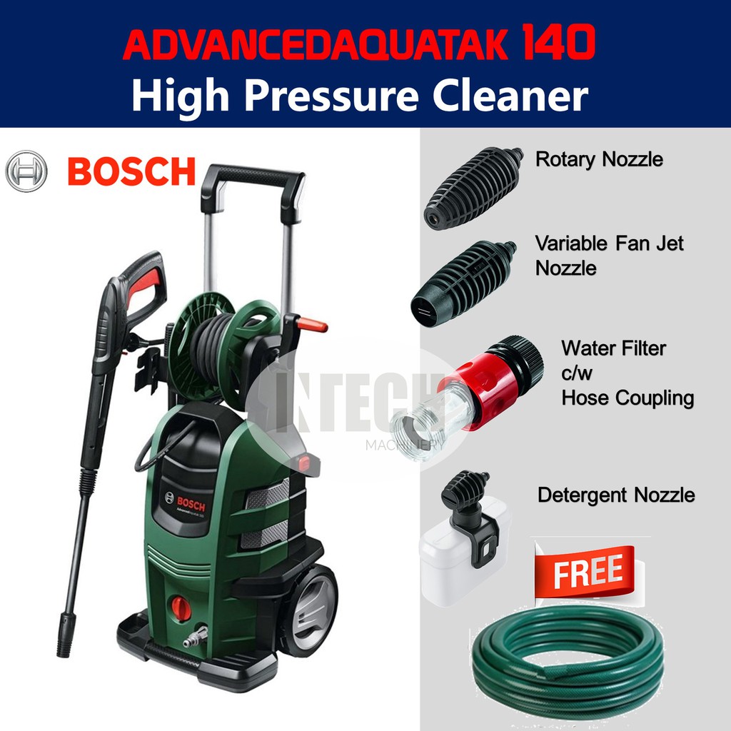 BOSCH ADVANCED AQUATAK 140 HIGH PRESSURE WASHER (ADVANCEDAQUATAK140 ...