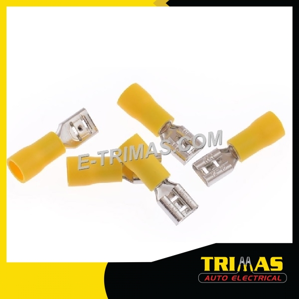 Insulated Female Terminal Lug Wire Clip Yellow (10PCS) | Shopee Malaysia