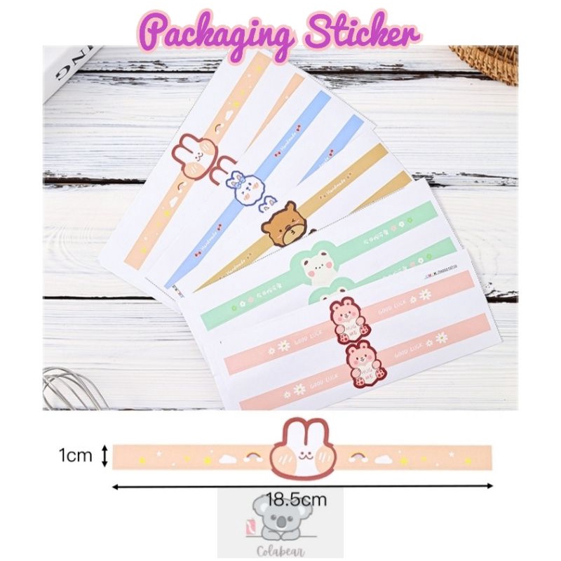Packaging Sticker long mooncake packaging sticker homemade sticker cute ...
