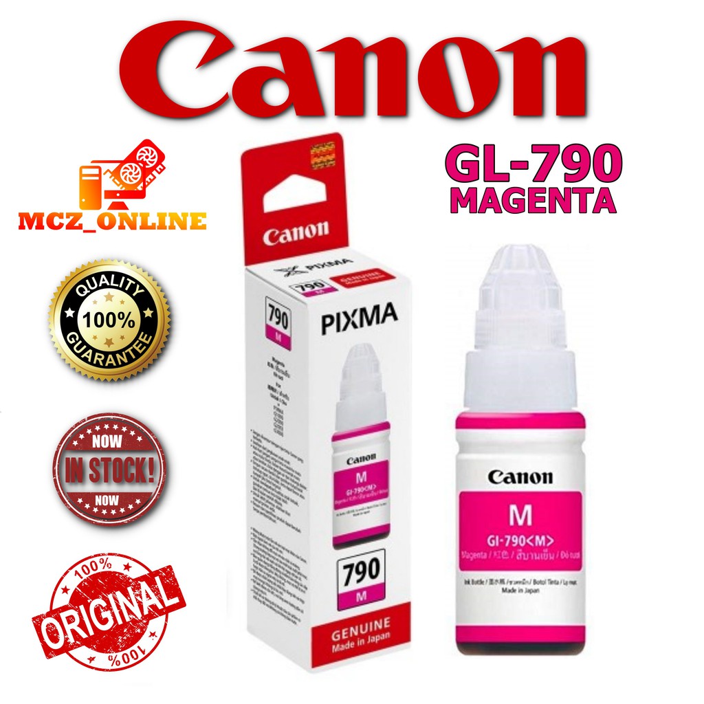 🔥READY STOCK🔥💯ORIGINAL💯 CANON GI-790 REFILL MAGENTA INK 70ml for GI790 ...