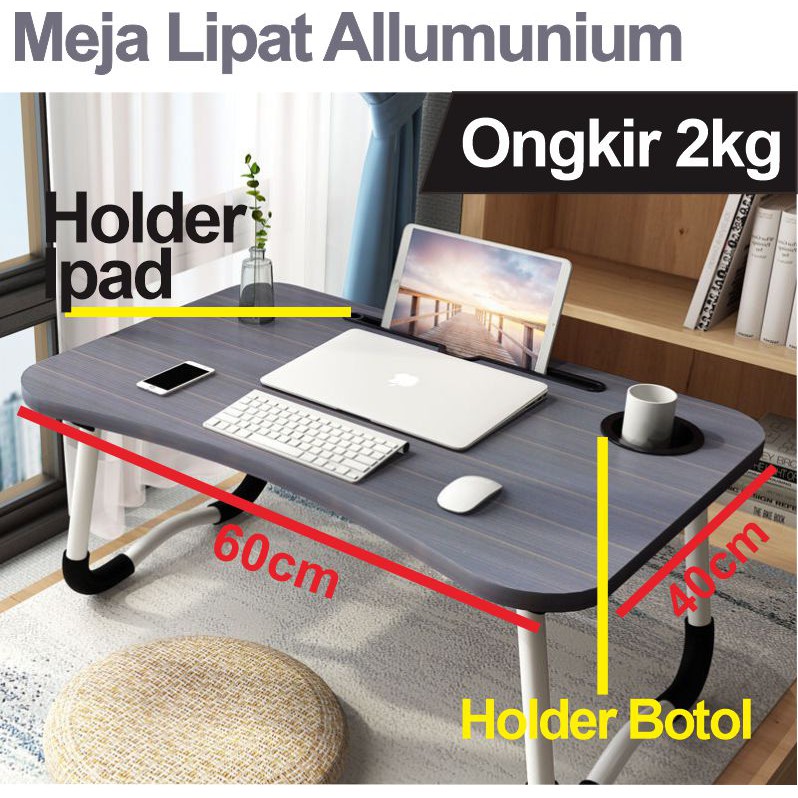 Folding Laptop Table - Folding Study Table Made of Sturdy Aluminum ...