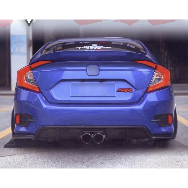 CIVIC FC 2016-2021 FULL REAR DIFFUSER (ABS) | Shopee Malaysia
