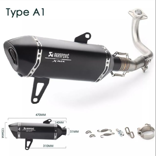 Akrapovic Ekzos Yamaha XMAX | Shopee Malaysia