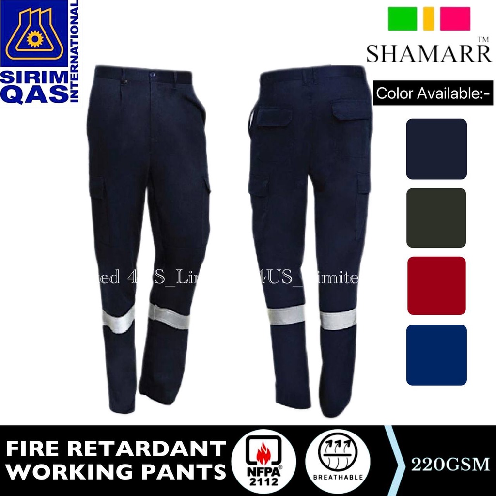 SHAMARR FIRE RETARDANT WORKING PANTS NFPA2112 (FR) -PPE SAFETY WORKING ...