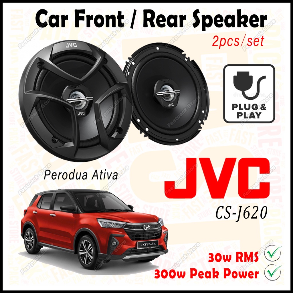 For Perodua Ativa Car Speaker Front/Rear Speaker JVC CS-J620 2 Way ...