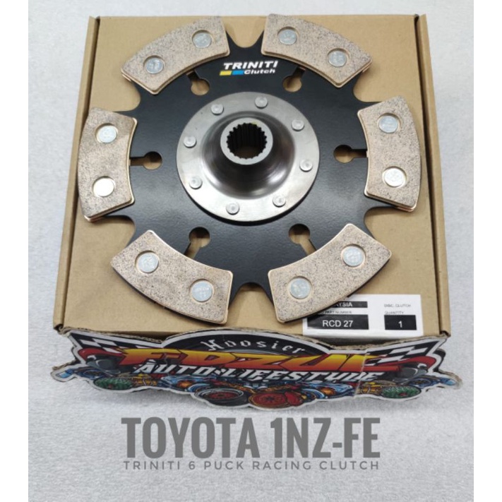 Triniti Racing Clutch 6 Puck Toyota Vios 1NZ-FE Toyota 4AGE 20V 8.5 ...