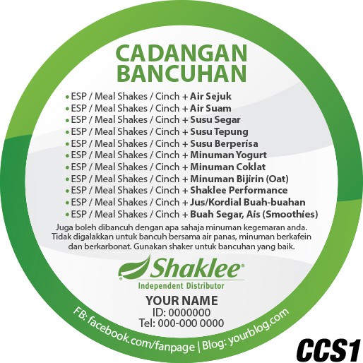 (CCS) Sticker - SHAKLEE (Canister Cap Sticker) | Shopee Malaysia