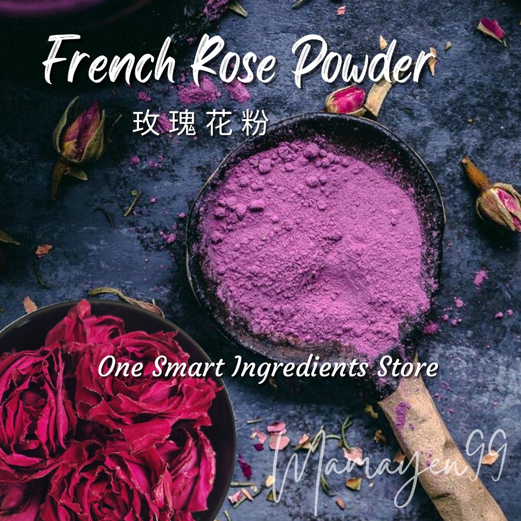French Rose Powder 玫瑰粉 Serbuk Bunga Mawar/Ros – Natural Food Powder ...