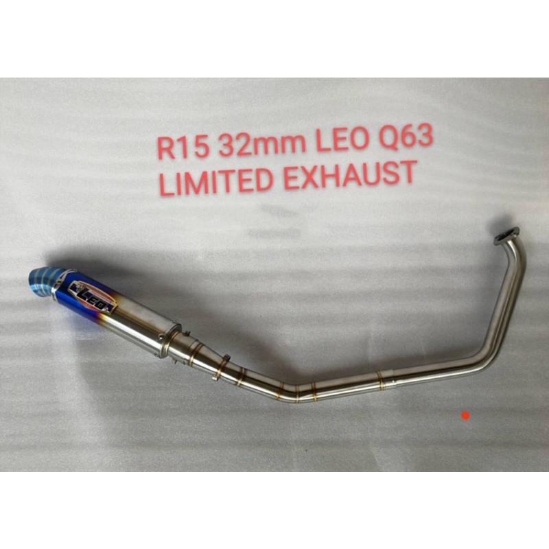 LEO racing 32mm Piping + box full sistem Yamaha R15 V3 MT15 Exhaust ...