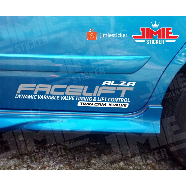 Sticker Kereta, Sticker Alza Facelift, 2pcs. Kiri Dan Kanan | Shopee ...