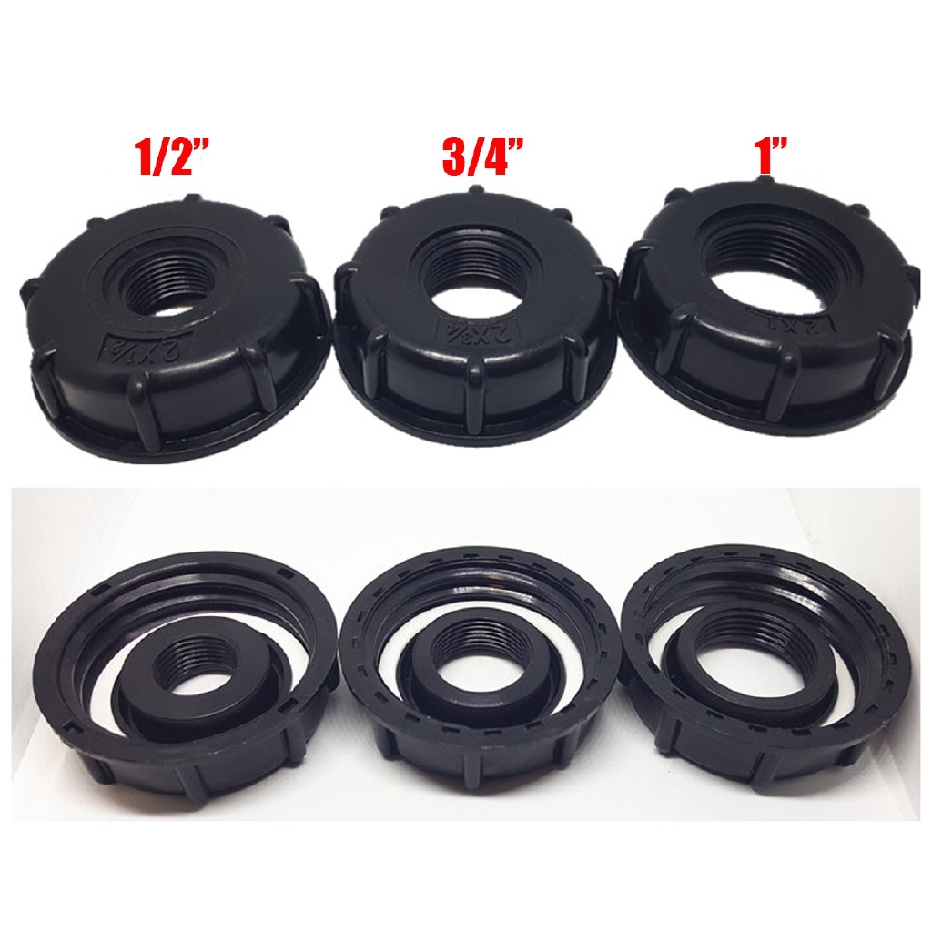 3 Sizes IBC Tank S60X6 Coarse Threaded Cap 1/2'',3/4'',1'' Adaptor ...