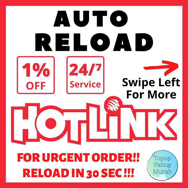Automatic HOTLINK / MAXIS RELOAD PREPAID AUTO TOPUP RM5 RM10 RM20 RM30 RM50 RM60 RM100 | Shopee ...