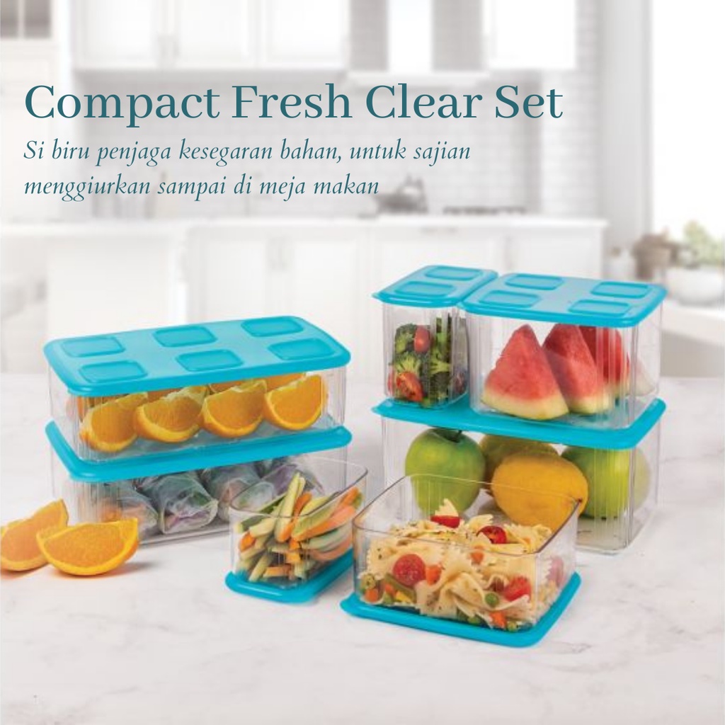 Compact Fresh Clear Set/Original Tupperware Fridge Food Storage ...