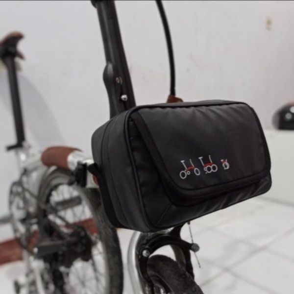 HITAM Folding BIKE FRONT BLOCK BAG GOWES BAG NEWEST SMALL FOLDING BIKE ...