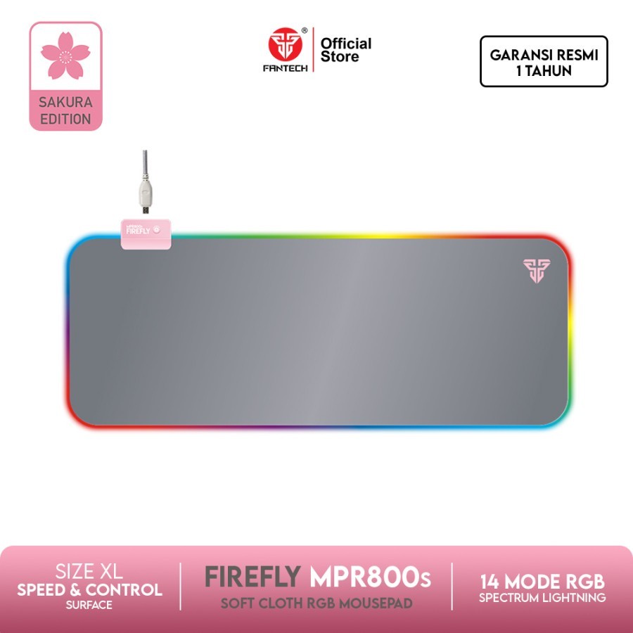 Fantech SAKURA EDITION Firefly MPR800s RGB Gaming Mousepad | Shopee ...