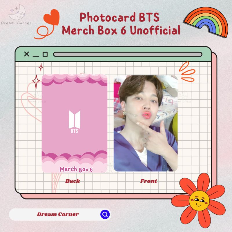 Photocard BTS Merch Box 6 Unofficial | Shopee Malaysia