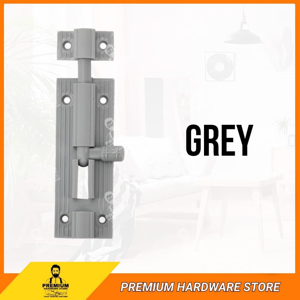 PVC DOOR LATCH PVC Bolt PVC Slug Toilet Bathroom Fitting Room Plastic ...