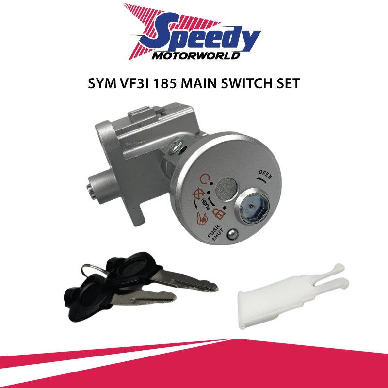 Speedy Sym VF3I 185 Main Switch Set Key Set Focus-R Kunci Switch Set ...