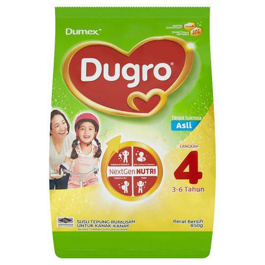 Dumex Dugro 4 Original (850g x 3) Susu Formula Susu Kanak-Kanak 3-6 ...