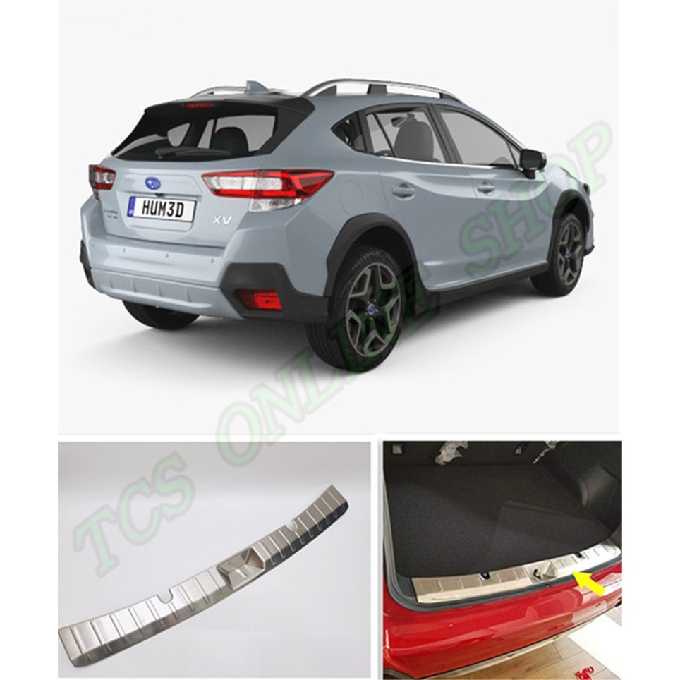 SUBARU XV 2018 - 2022 INNER REAR BUMPER GUARD STAINLESS STEEL TRIM ...
