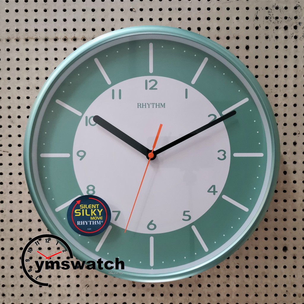 Rhythm Sweep Second Wall Clock CMG544 Silent Sliky Jam Dinding Senyap ...