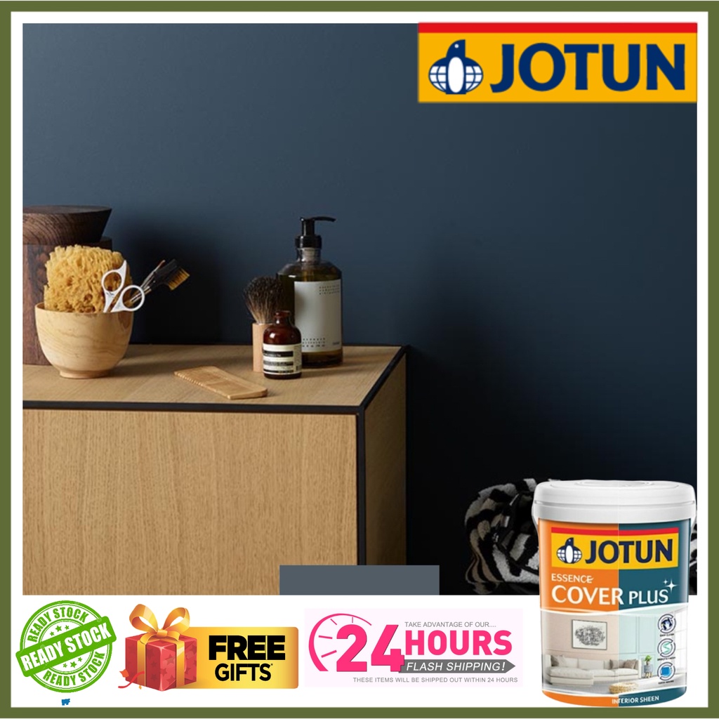 JOTUN 1L 4477 DECO BLUE ESSENCE COVER PLUS SHEEN & MATT/INTERIOR WALL ...