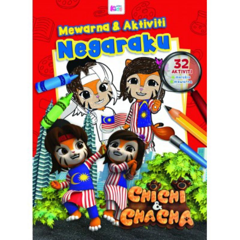 eb CHICHI DAN CHACHA : MEWARNA DAN AKTIVITI NEGARAKU | Shopee Malaysia