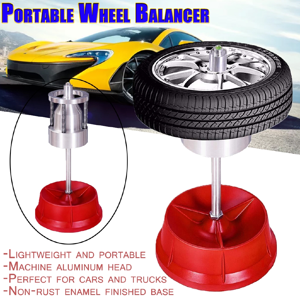 Portable Truck Car Hubs Wheel Tire Balancer Bubble Level Heavy Duty Rim ...