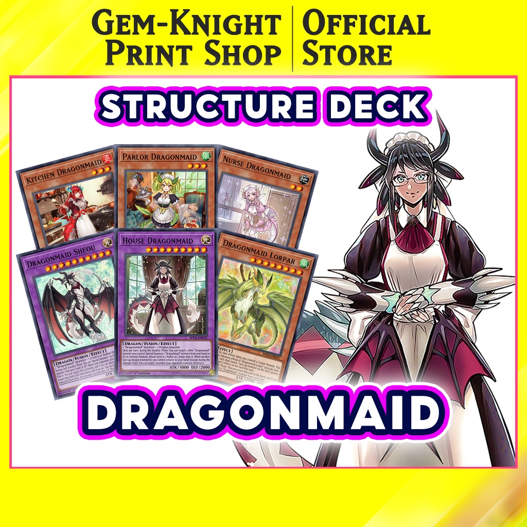 [Printed Cards] Yugioh Deck - Structure Deck: Dragonmaid | Shopee Malaysia