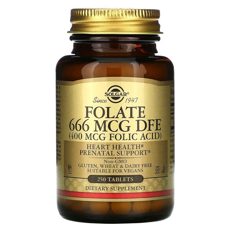 Solgar, Folate, 400 mcg / 1,333 mcg DFE ,250 Tablets | Shopee Malaysia