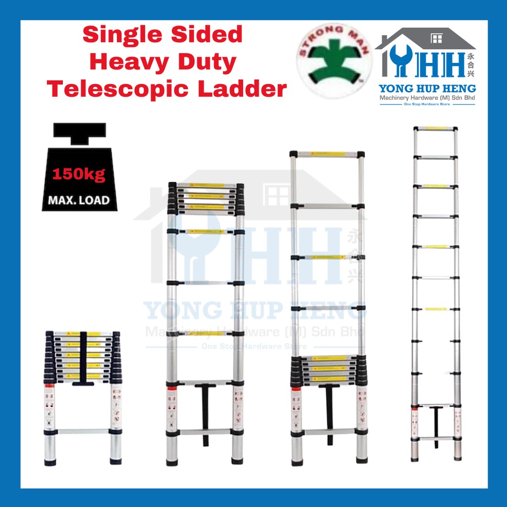 STRONGMAN Heavy Duty 𝐒𝐢𝐧𝐠𝐥𝐞 𝐒𝐢𝐝𝐞𝐝 Multipurpose Telescopic Extendable ...