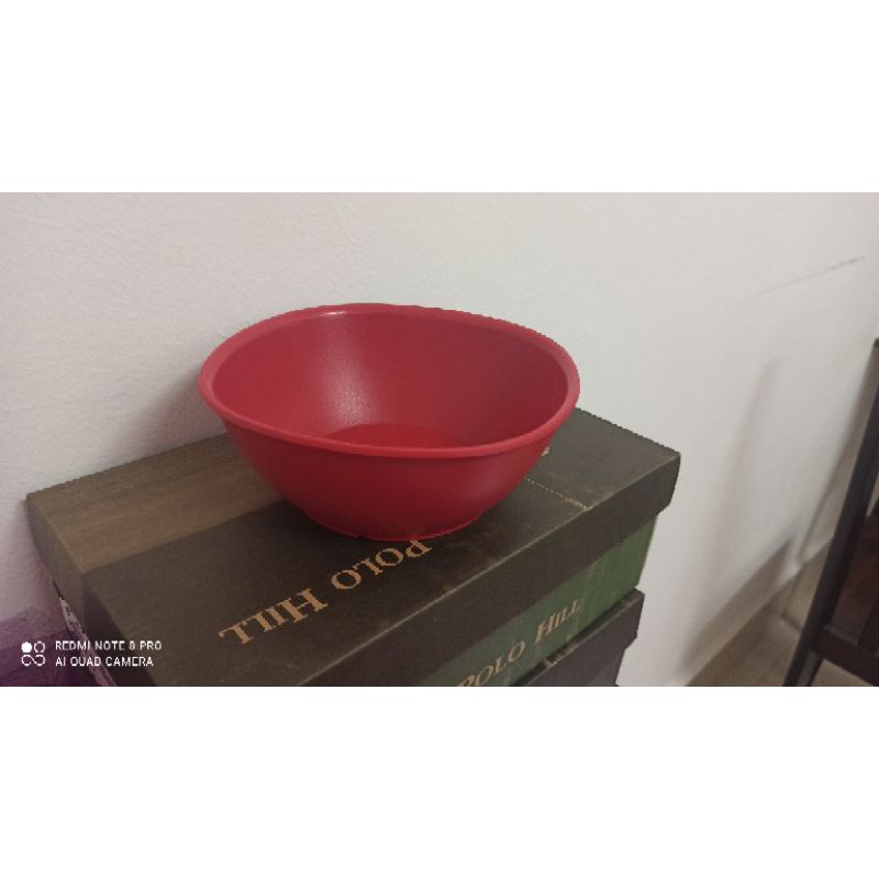 Royal Red Bowl Tupperware (1 unit) | Shopee Malaysia