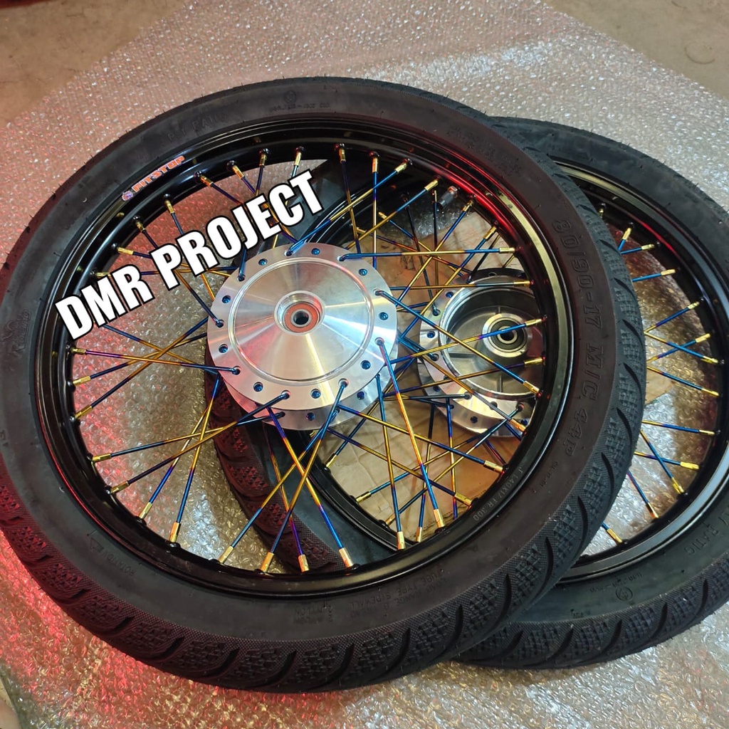 EX5/DREAM/W100 ALLOY RIM SET SHARK/FALCON 1.40X17 (SIAP PASANGS & TAYA ...