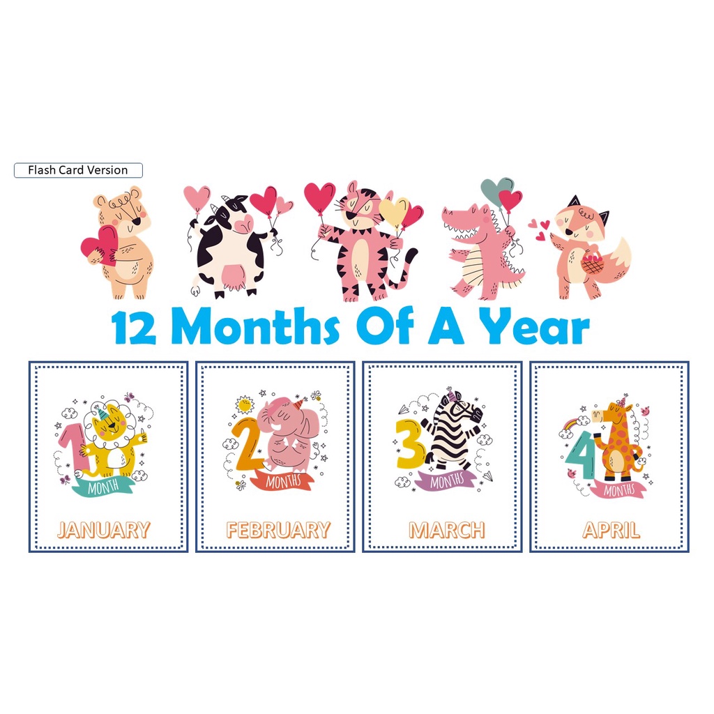 Days & Months - Busy Book 3 in 1 (Flash Card + Busy Book - Picture ...