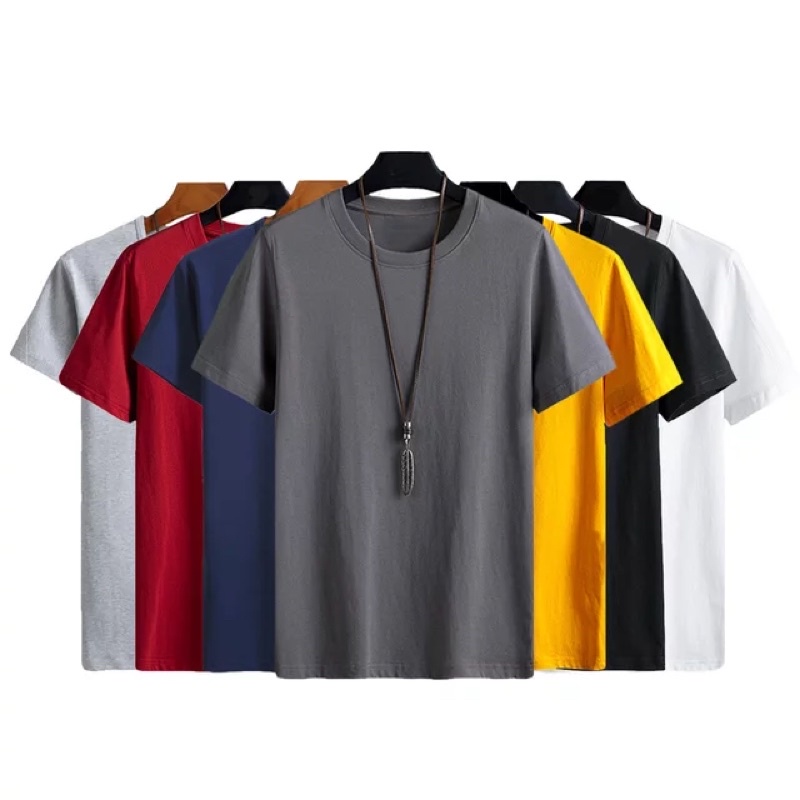 PLAIN T-SHIRT ROUND NECK MEN/WOMEN WITH SIZES SMALL-XXL | Shopee Malaysia