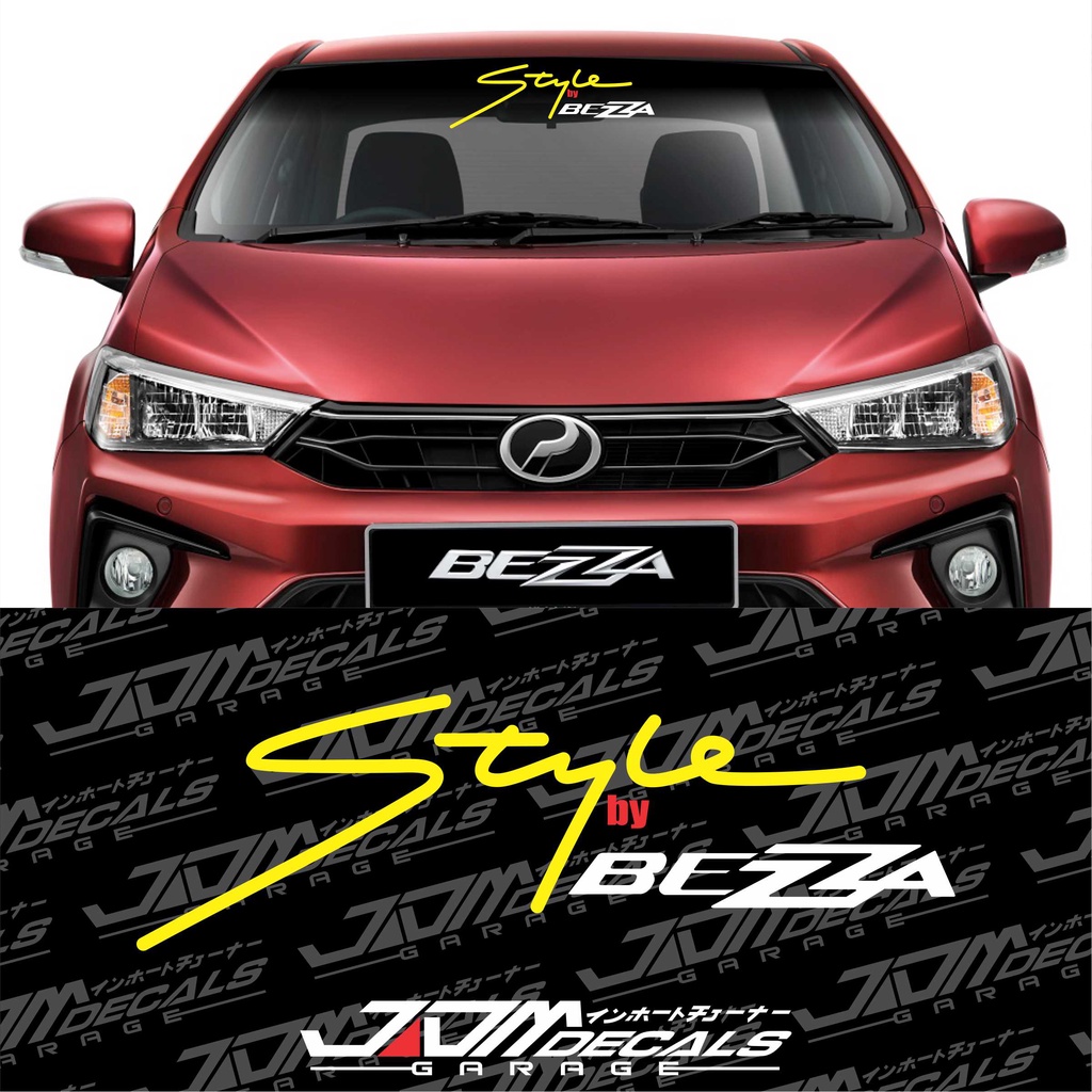 Style by Bezza Car Windscreen Vinyl Sticker | Shopee Malaysia