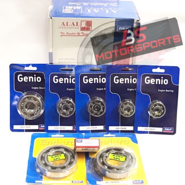 SKF HONDA RS150 RS 150 RSX BEARING ENGINE SET Enduro & Genio C3 ...