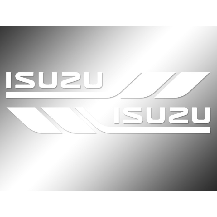 Stickers | 2x Isuzu | Racing | Decals | Stripes | Vinyl Weather Proof ...