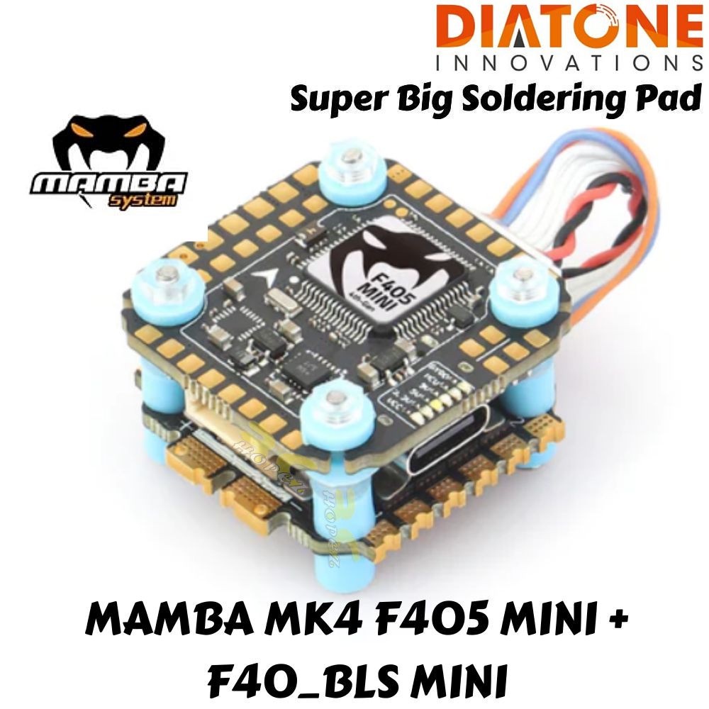 Diatone MAMBA (20X20) MK4 F405 MINI + F40_BLS MINI ESC 6S 8bit Dshot300 ...