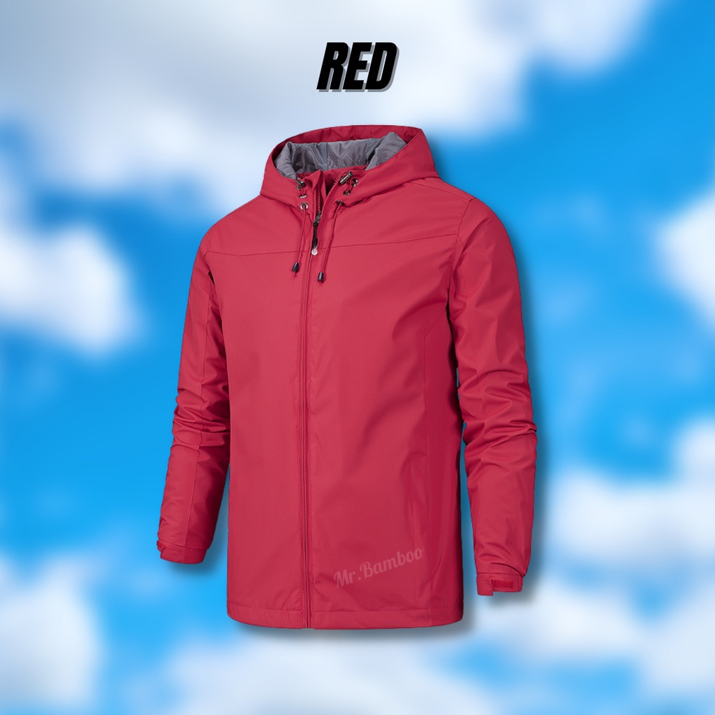 🇲🇾 MR.BAMBOO Unisex Jacket Waterproof Outdoor Windbreaker Jaket Motor ...