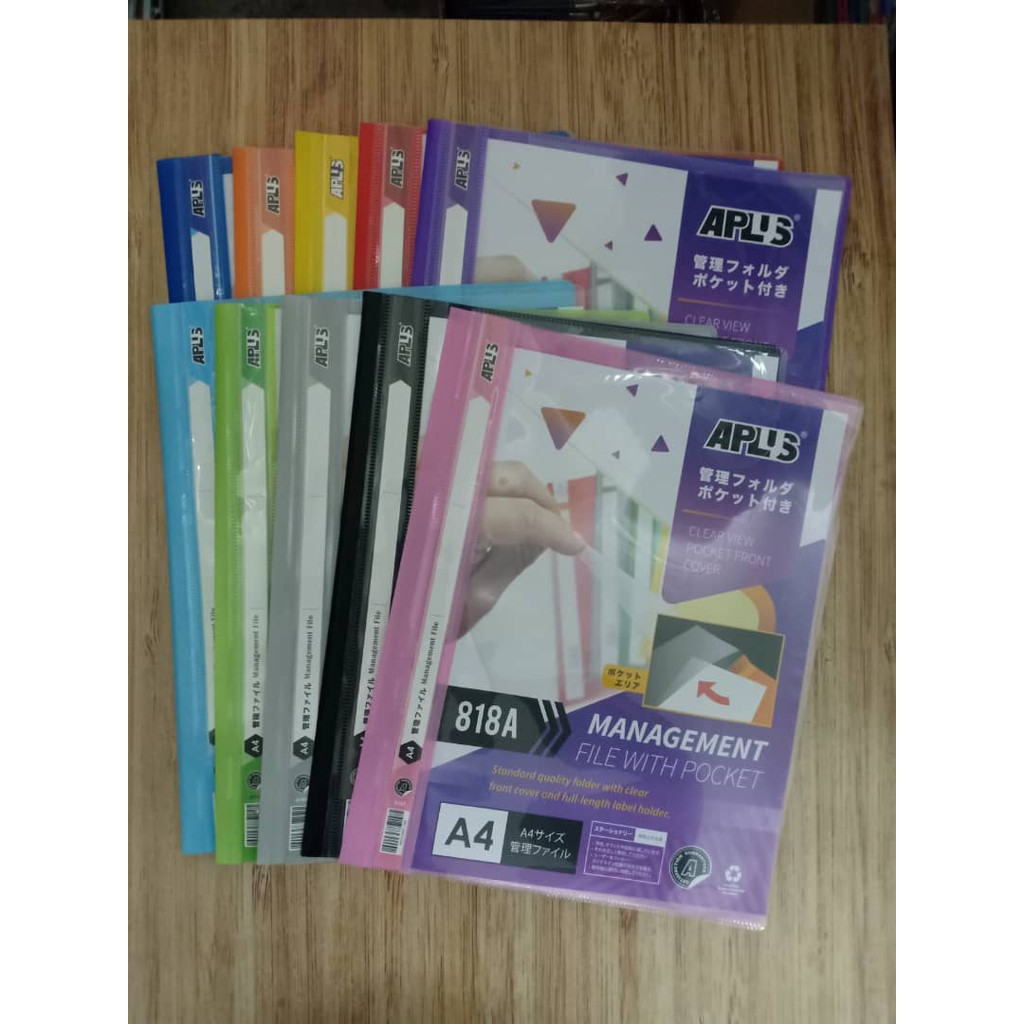 Aplus A4 Management File With Pocket | Shopee Malaysia
