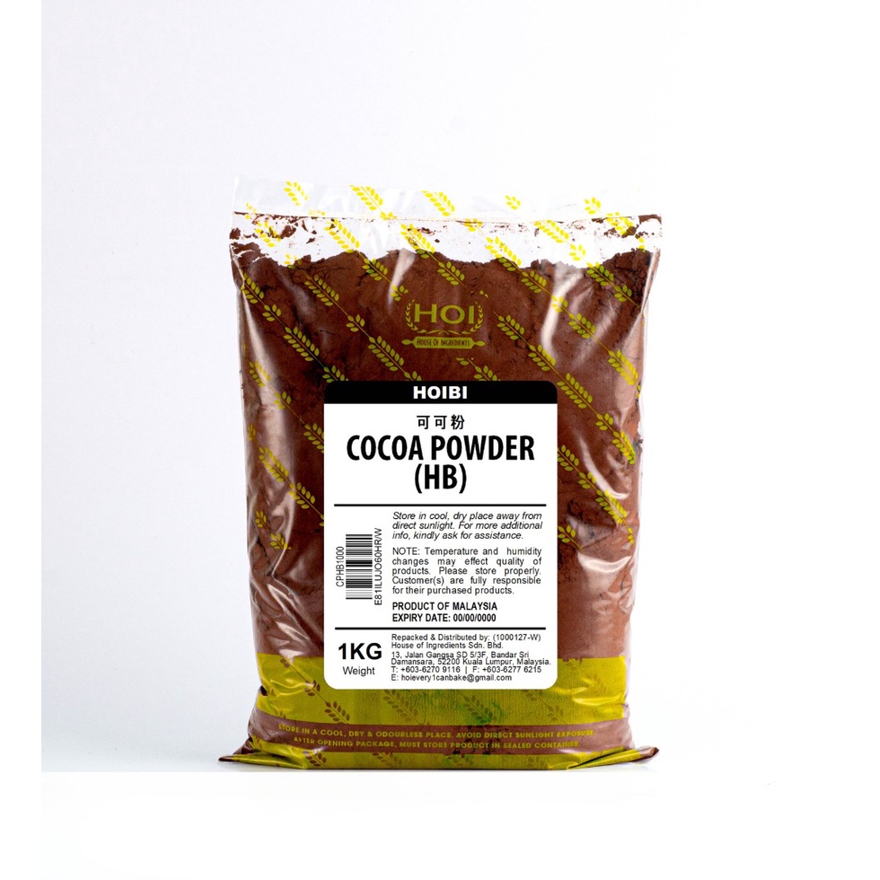 HOI Baker&Chef Serbuk Koko (HB) 1KG | Cocoa Powder (HB) 1Kg | Shopee ...