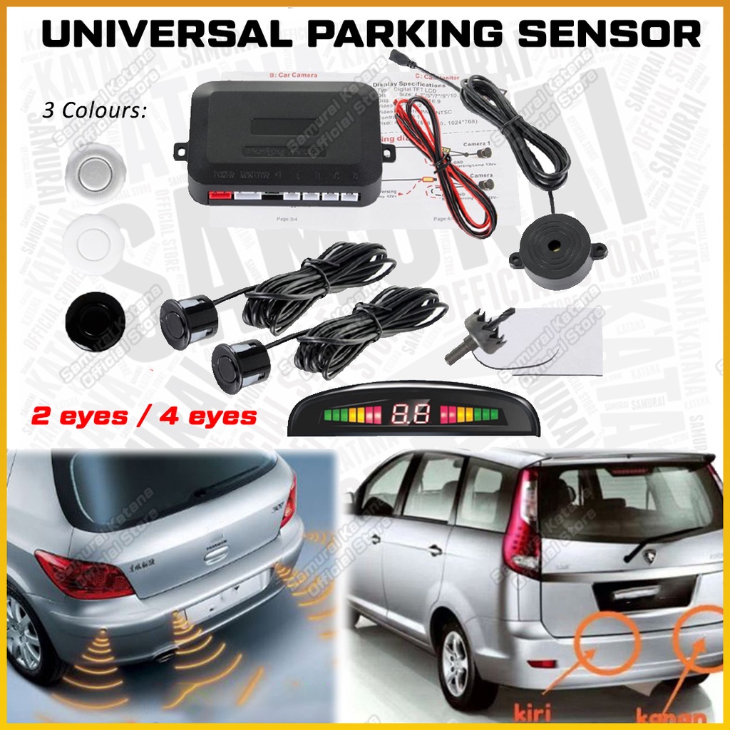 📡 2 Eyes 4 Eyes Car Parking Sensor Assistant Parking Monitor Auto ...