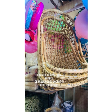 Buaian gantung rotan manau tahan lasak/buaian rotan/buaian rotan viral ...