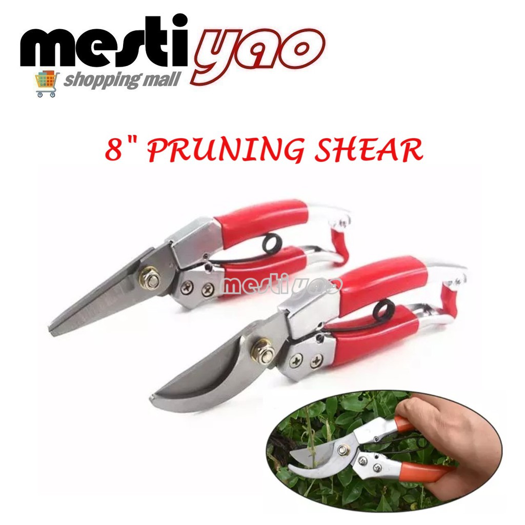 8” Heavy Duty Pruning Shear Red or Blue Handle | Shopee Malaysia
