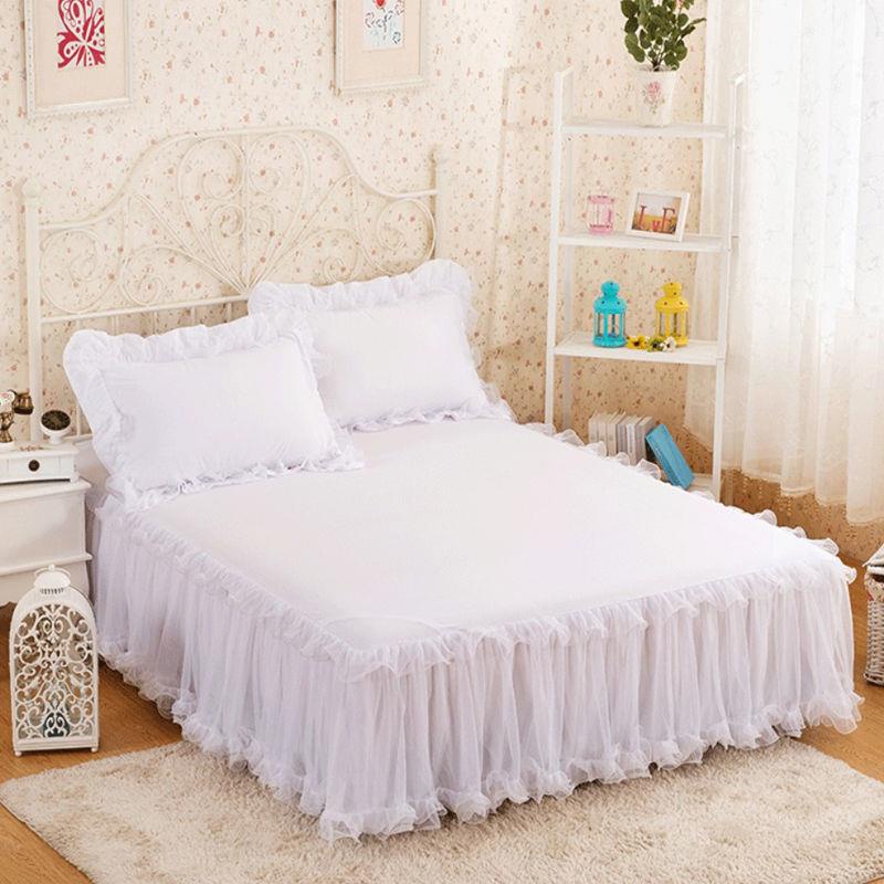 Korean Lace Bed Skirt Wave Sheet Princess Cover King Size Shopee Malaysia