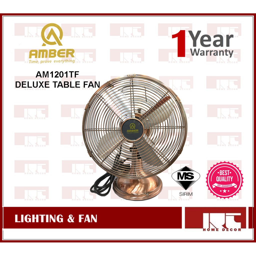 AMBER 12” DELUXE TABLE FAN | Shopee Malaysia