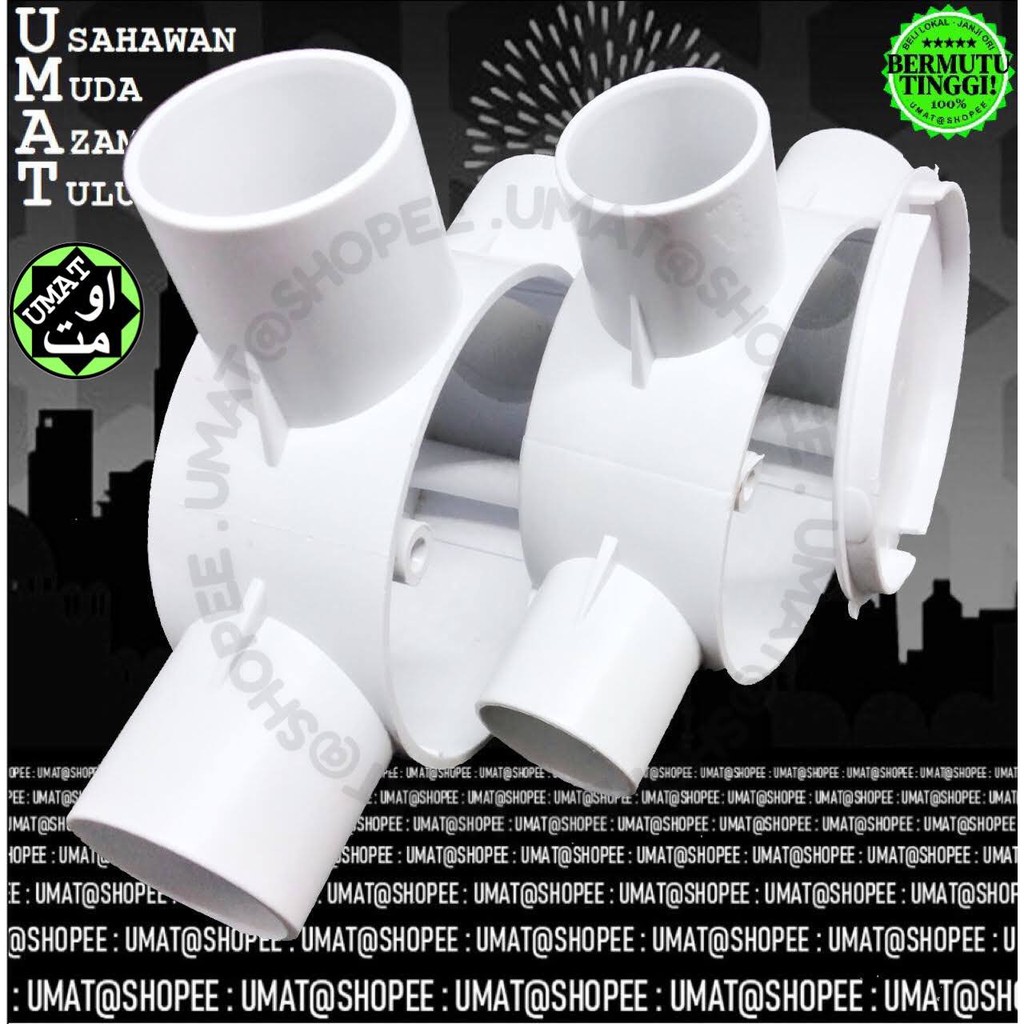 Kotak 3Hala T Paip PVC 20mm (3/4”) 25mm (1”) Pipe 3Way Box Tee | Shopee Malaysia