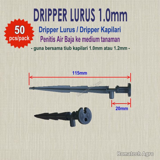 Dripper Kapilari 1mm Pen Penitis Sistem Siraman Fertigasi Irrigation ...